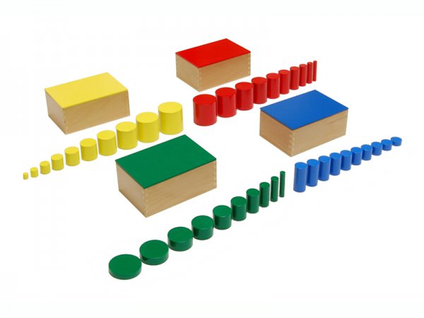 Knobless Cylinders, Set of 4 - Quality Educational Material | Kid-ease ...