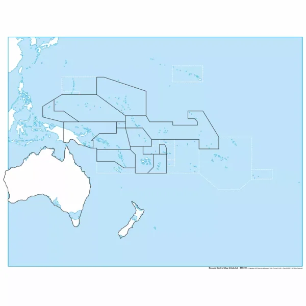 Oceania Control Map: Unlabelled - Quality Educational Material | Kid ...